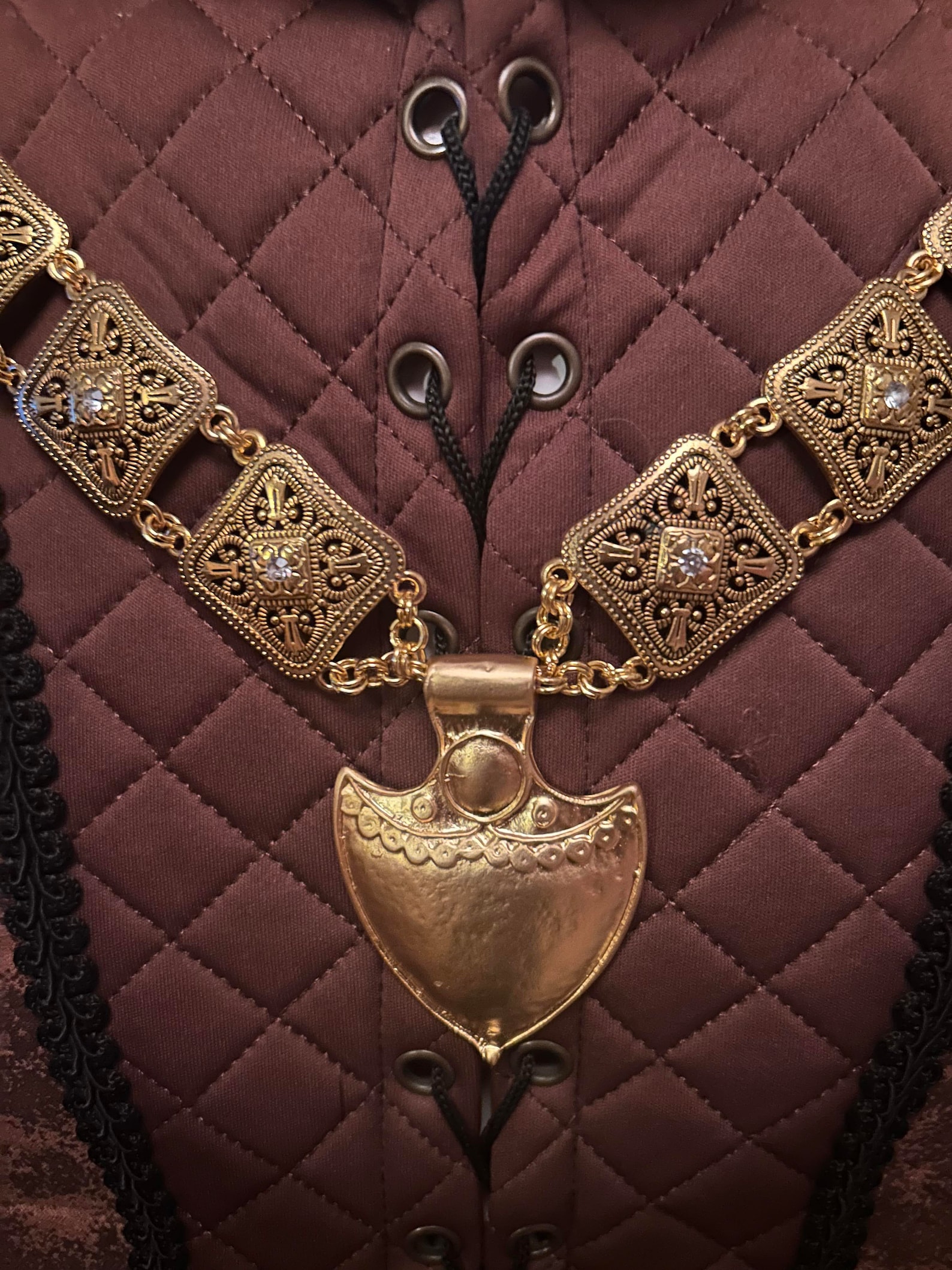 Golden Shield Chain of Office: Medieval Livery Collar, LARP Costume - Etsy