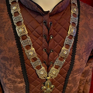 Fleur De Lis Medieval Chain of Office - Livery Collar - LARP - House of ...