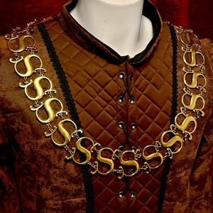 Collar of Esses: Golden Tudor Chain of Office, Historical Costume - Etsy