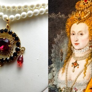 Elizabeth 1st Replica Necklace - the Rainbow Portrait - Queen Elizabeth ...