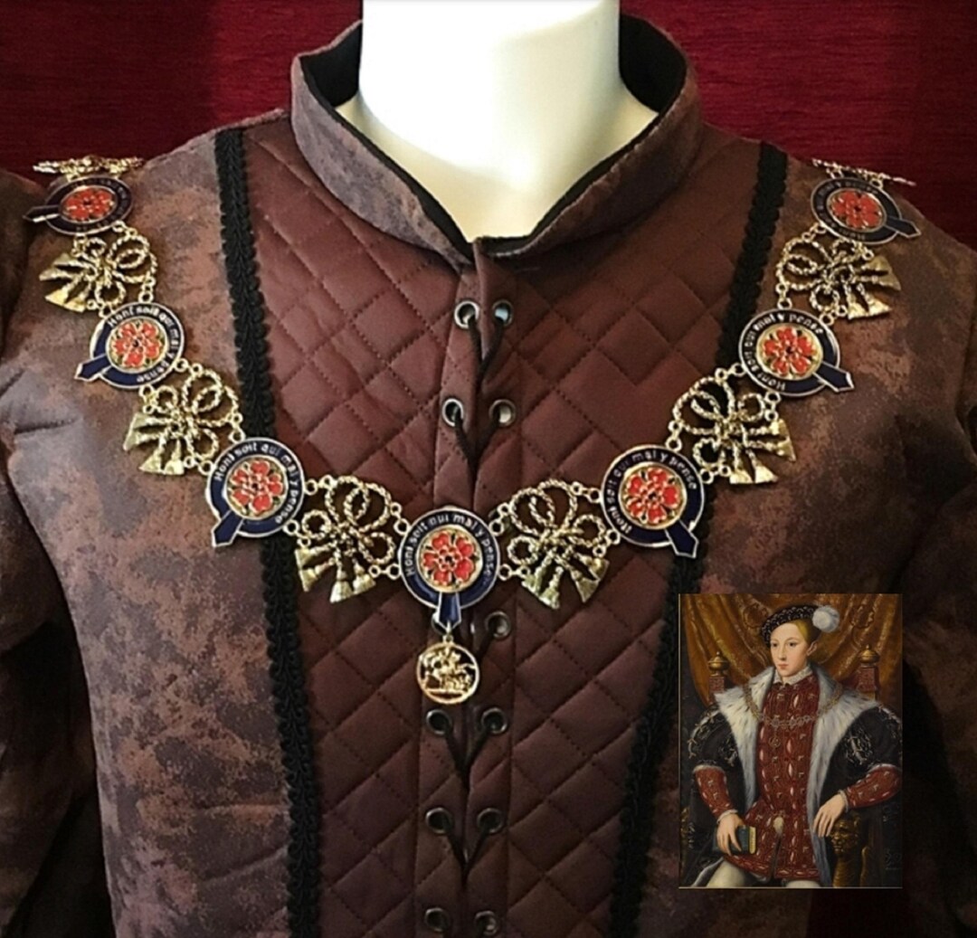 Edward VI Order of the Garter Chain: Tudor Elizabethan Reenactment ...