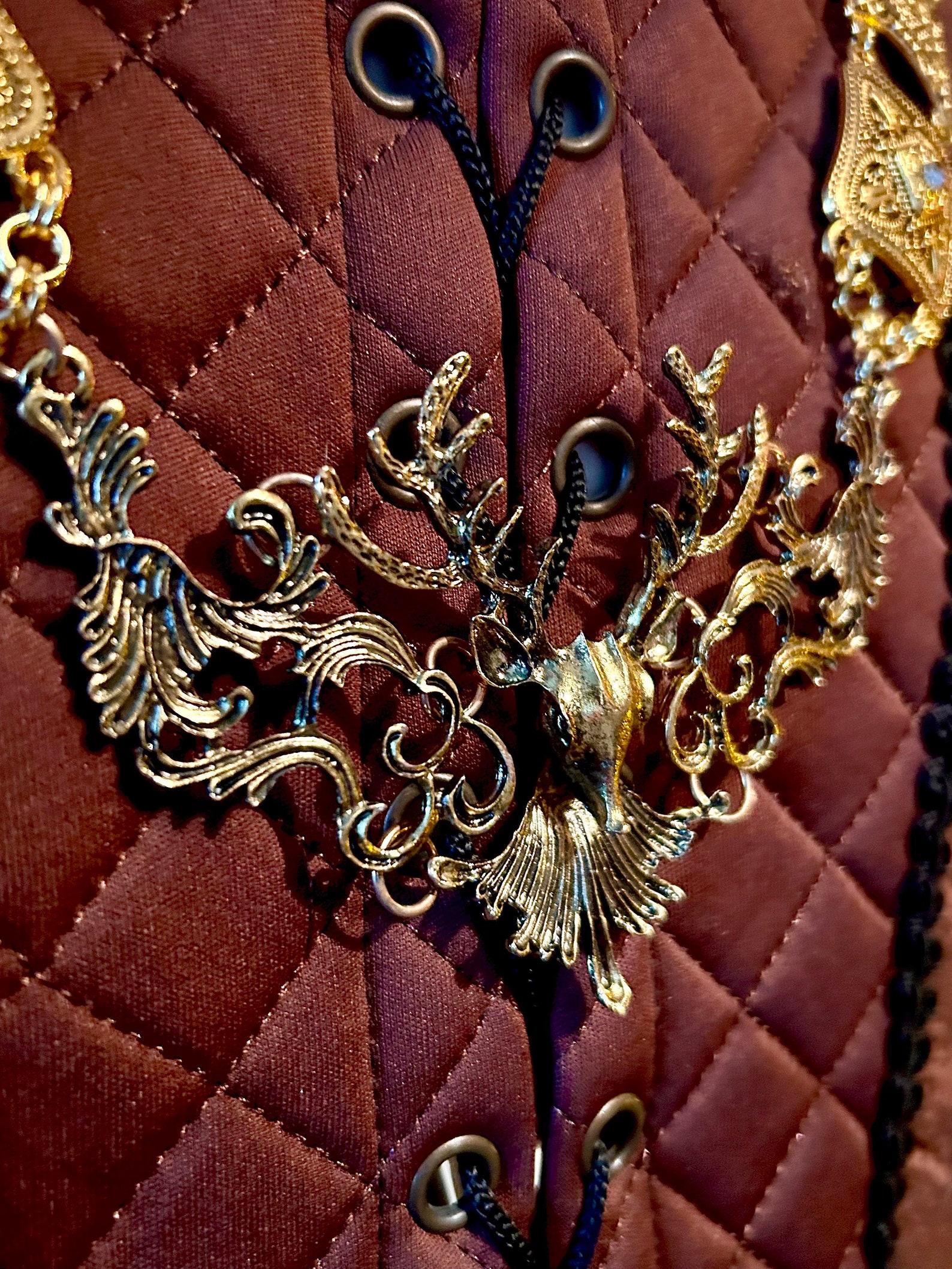 Heraldic Stag Chain of Office: Medieval Livery Collar, Cosplay Knight ...