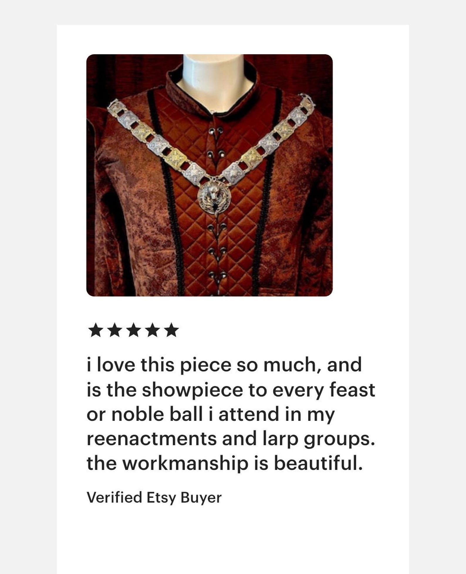 Wolf Medieval Chain of Office: Livery Collar, LARP Cosplay - Etsy