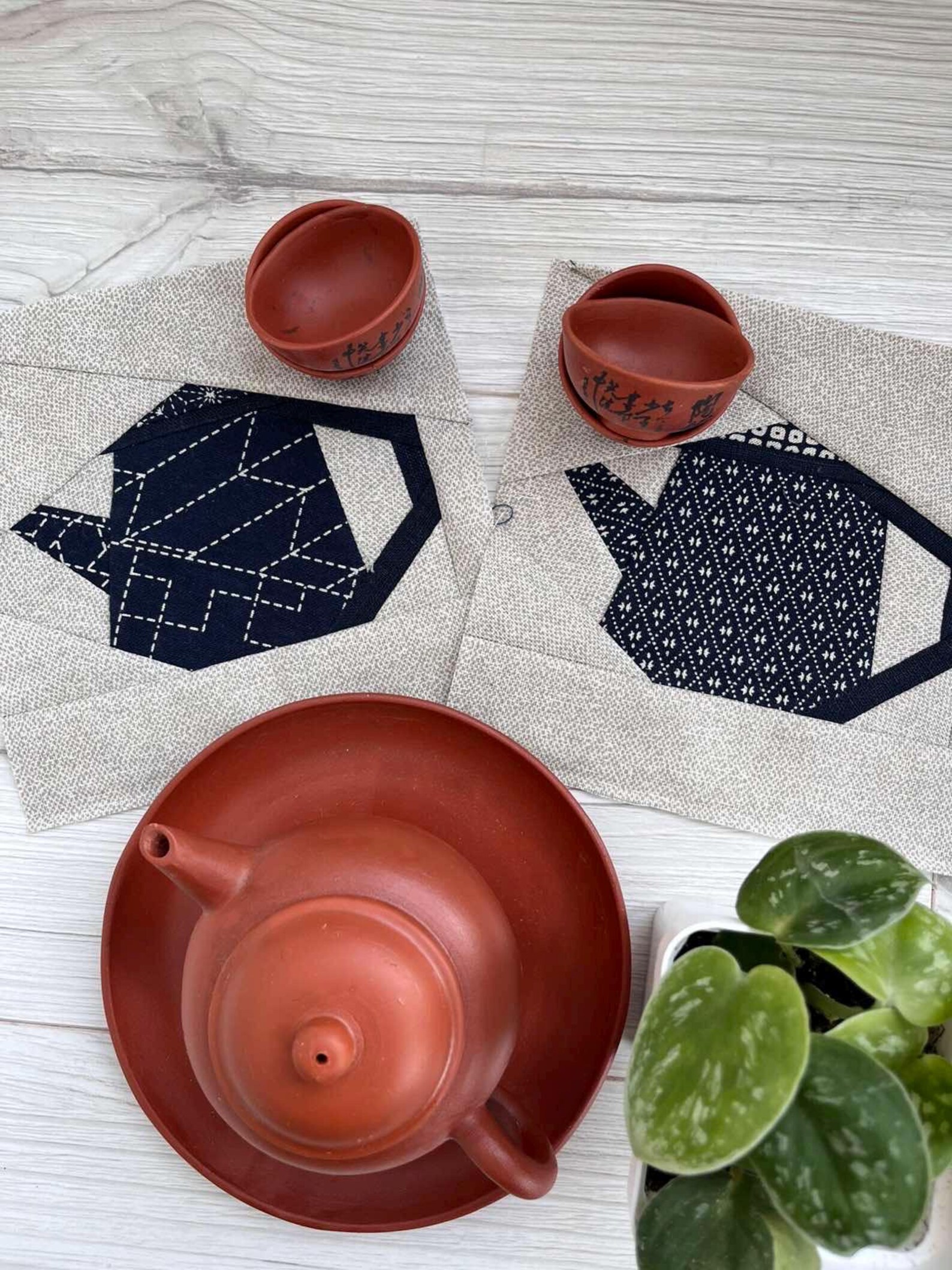 Teapot FPP Quilt Block Pattern (3in — 8in) - Etsy