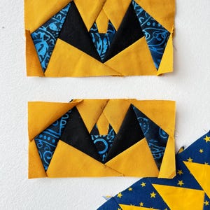 Geometric Bat Quilt Block PDF – FPP Pattern, 2 Sizes - Etsy
