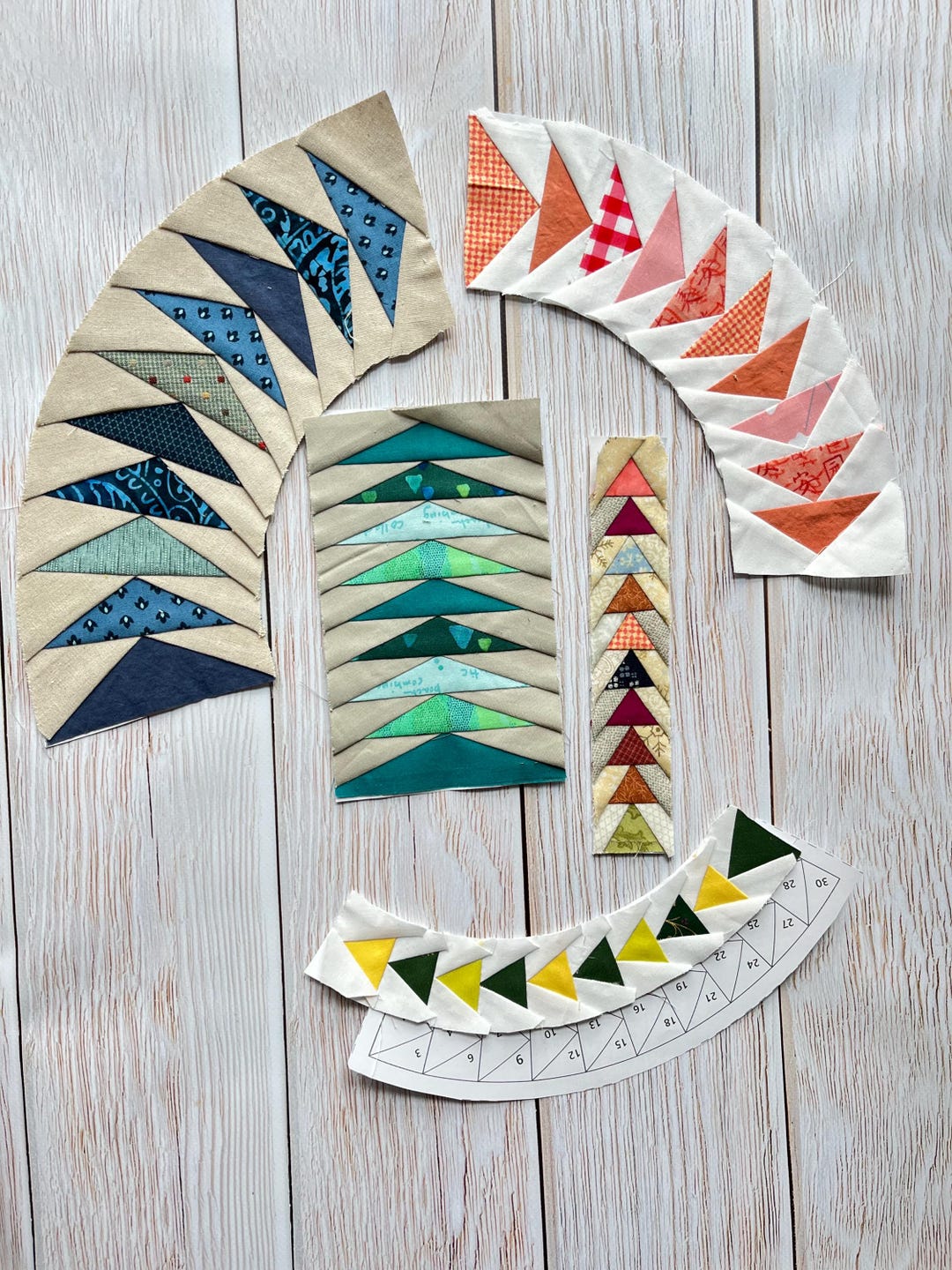 Flying Geese Quilt Block Patterns, Foundation Paper Piecing Bundle (PDF ...