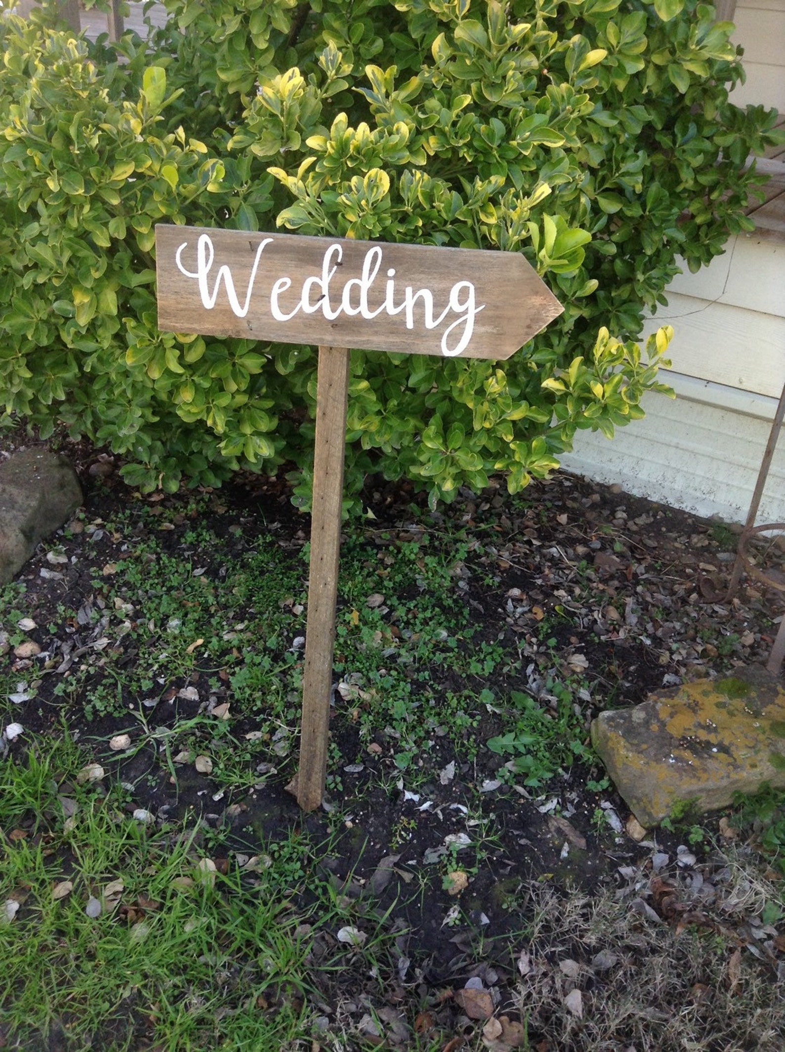 Cursive Wedding Sign / Country Wedding Sign / Wedding | Etsy