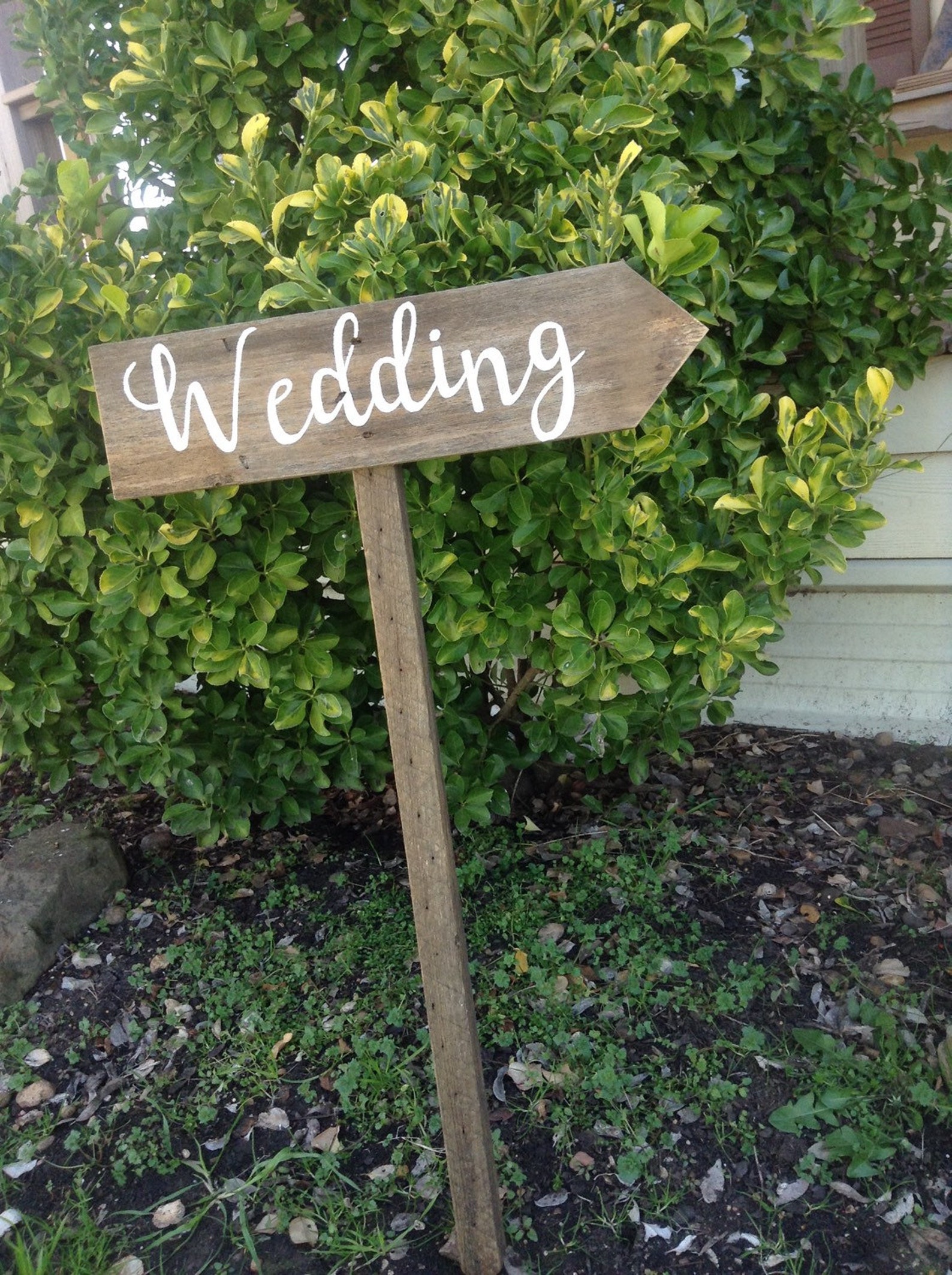 Cursive Wedding Sign / Country Wedding Sign / Wedding | Etsy