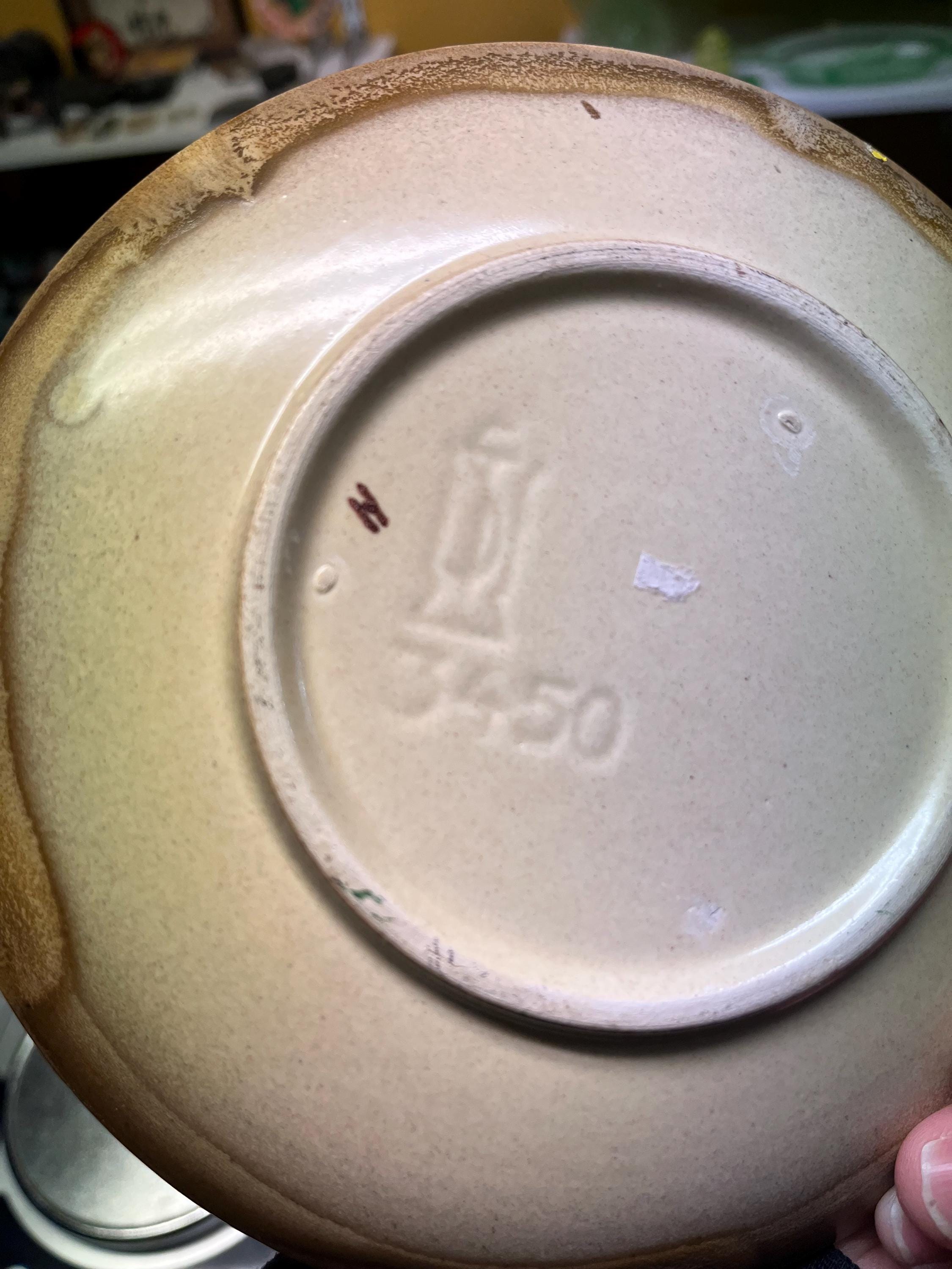 Steuler Pottery West Germany 7.25” Plate With Uranium Glaze. - Etsy