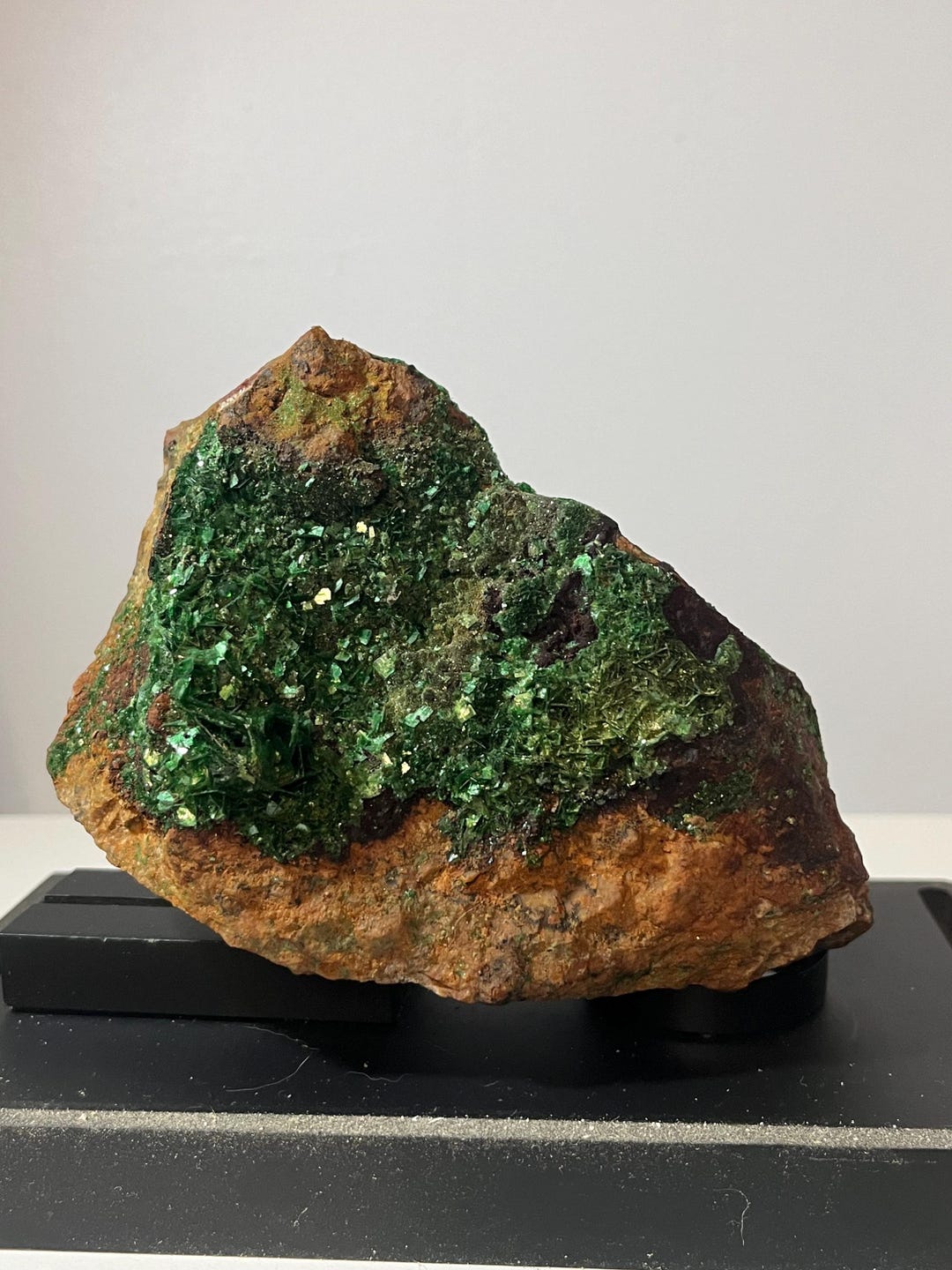 Torbernite From Shinkolobwe, D.R. Congo. Large Cabinet Specimen 5” X 4 ...