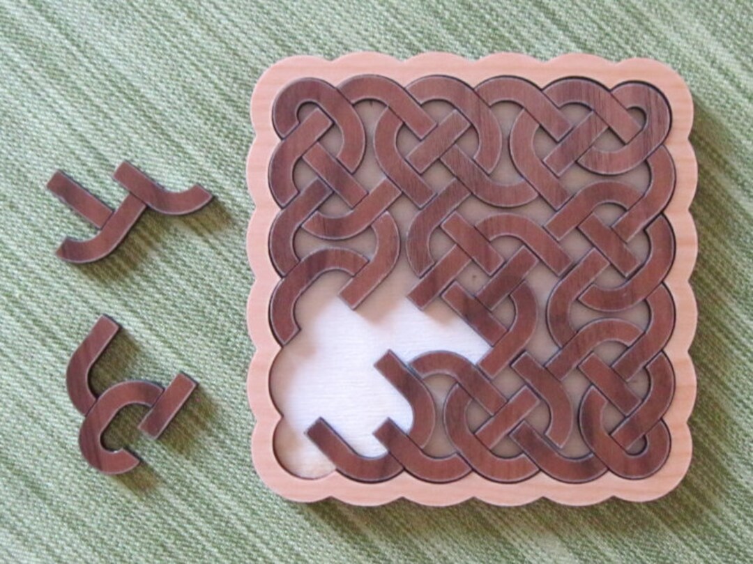 Celtic Knot Solid Wood Puzzle - Etsy