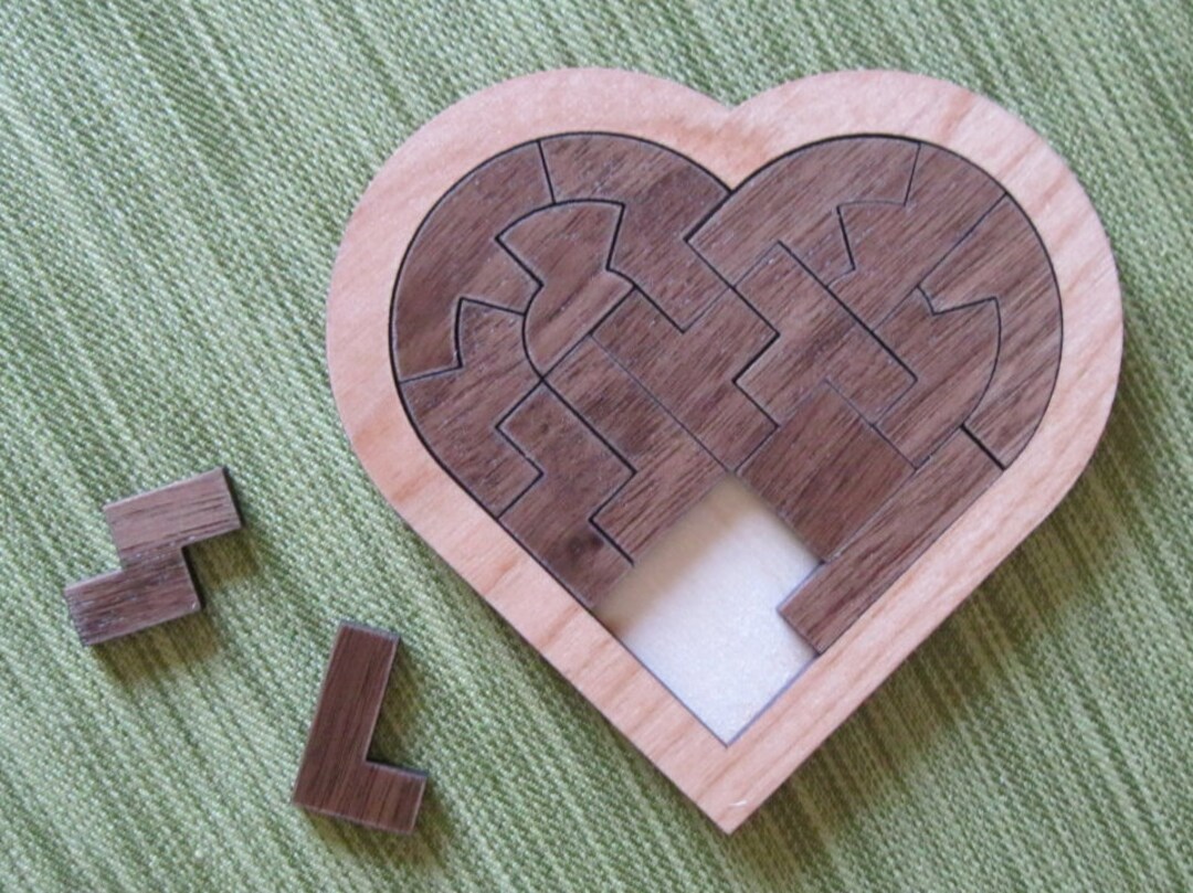 Heart Puzzle - Etsy