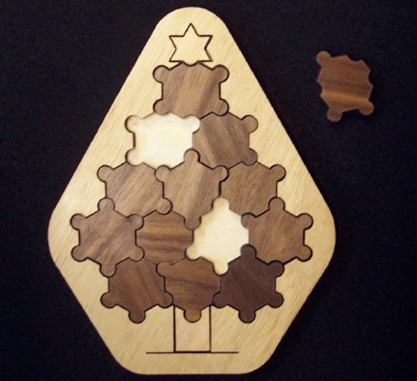 Christmas Tree Puzzle - Etsy
