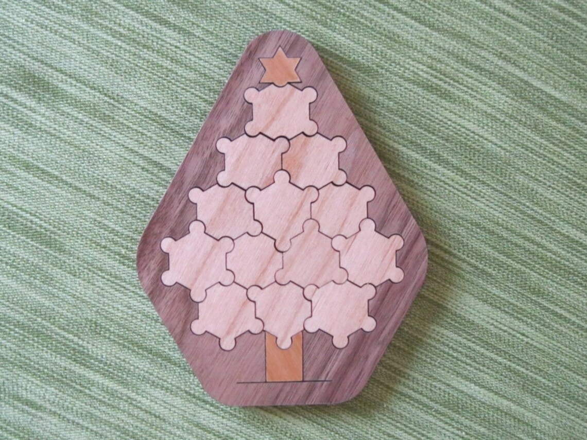 Christmas Tree Puzzle - Etsy