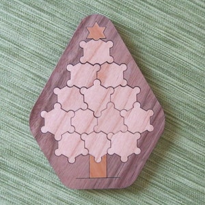Christmas Tree Puzzle - Etsy