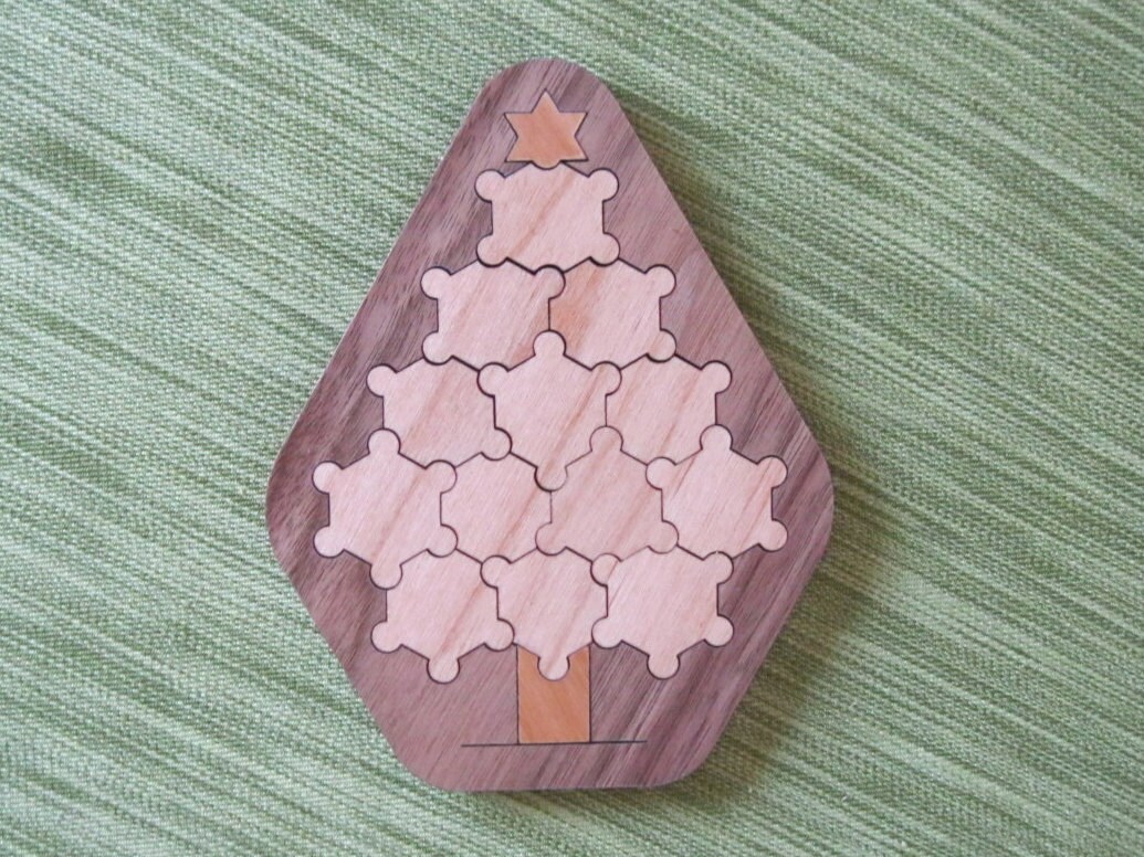 Christmas Tree Puzzle - Etsy