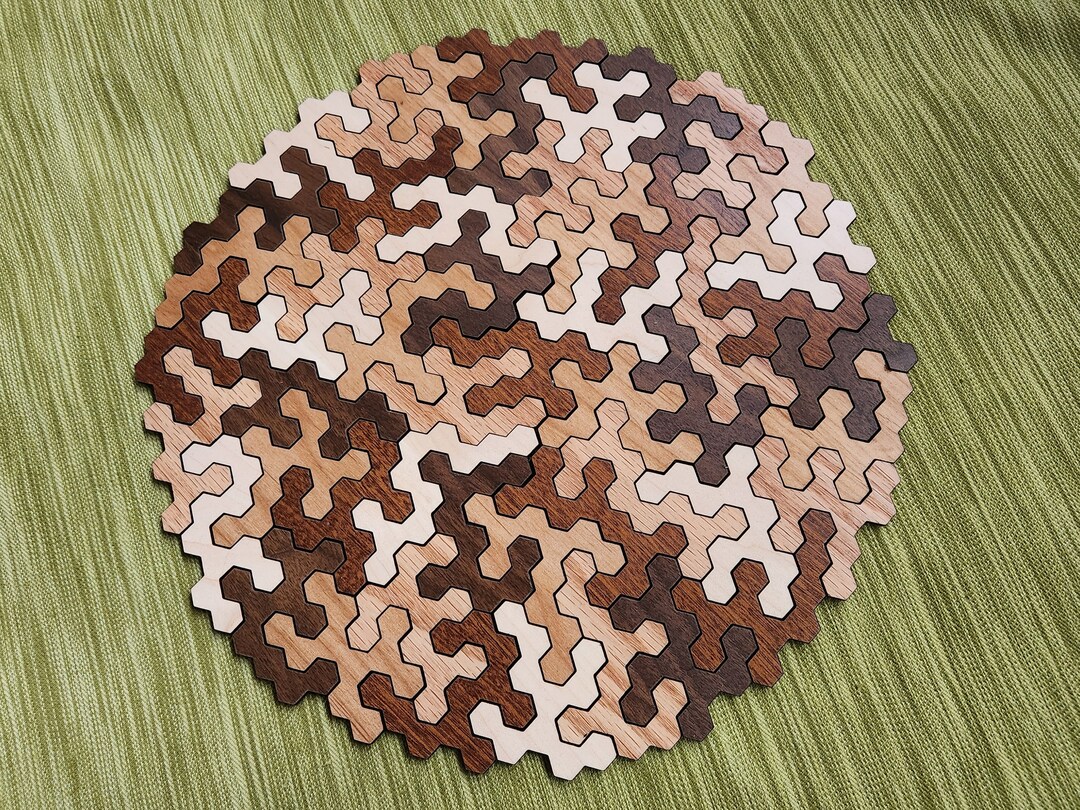 Hexapillar Puzzle, a Challenging Wooden Brain Teaser - Etsy