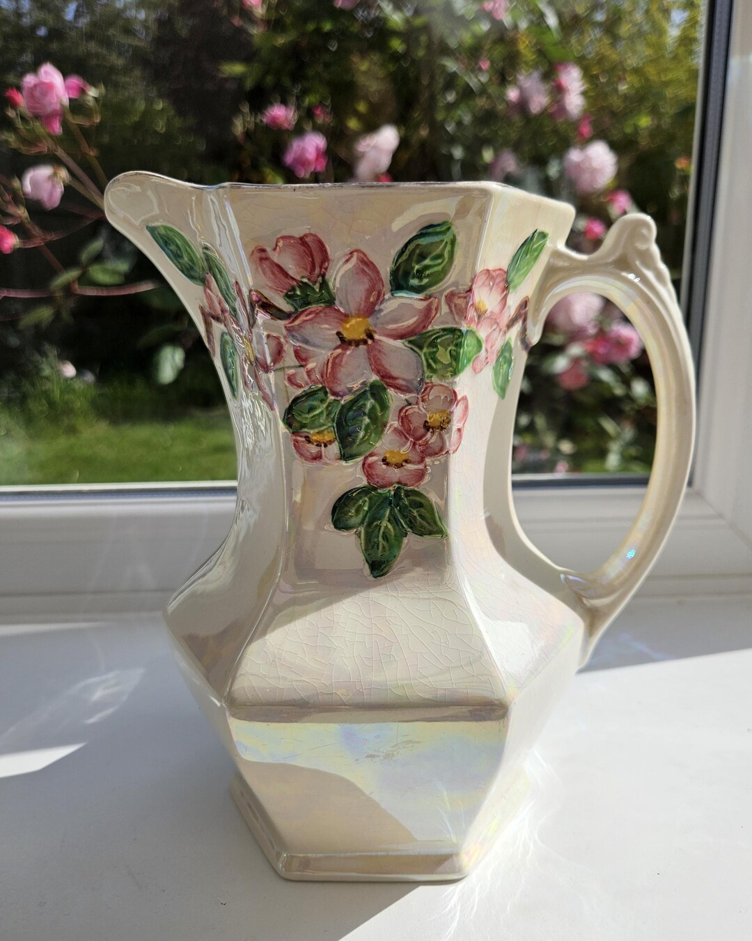 Vintage Ringtons Maling Ware Floral Pearl Lustre Jug Vase Circa 1930 - Etsy