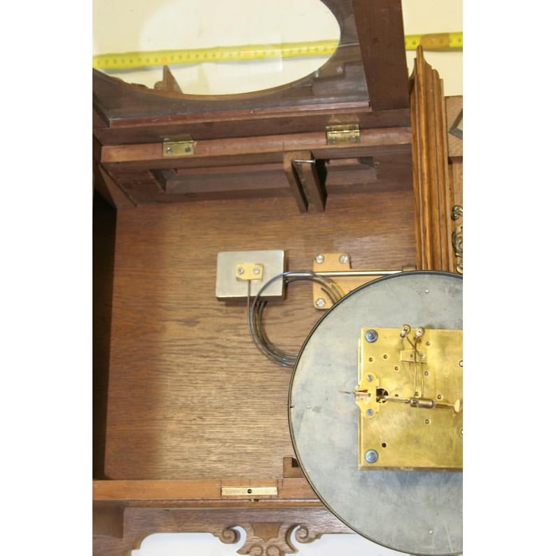 Antique Wall Oak Clock 1880s ETZOLD & POPITZ AWC-238 Germany - Etsy