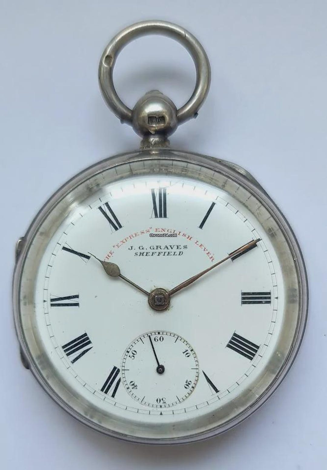 Antique J. G. Graves Sheffield English Silver Pocket Watch - England ...