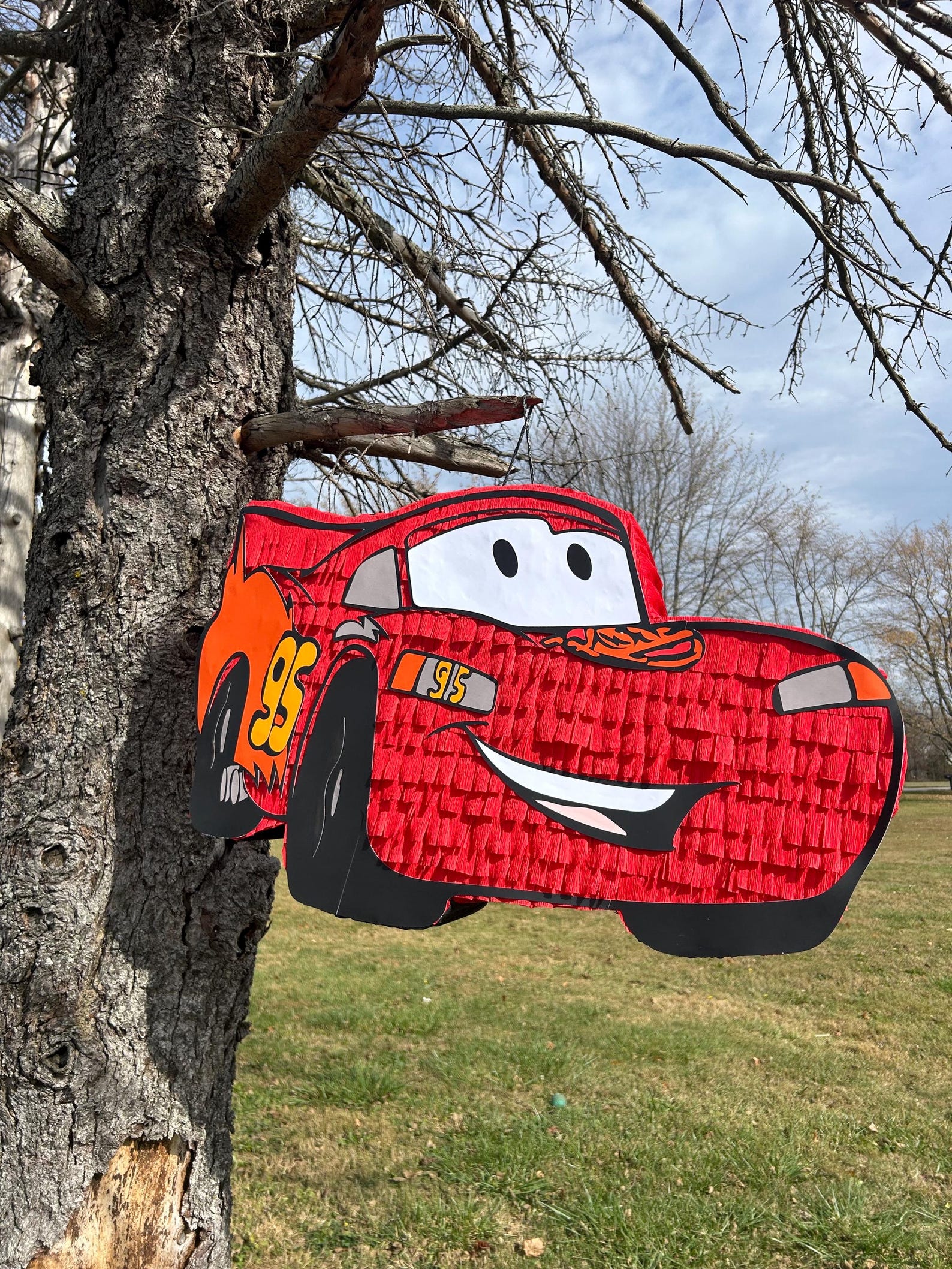 Lightning Mcqueen Piñata: Cars Birthday Party Decor - Etsy