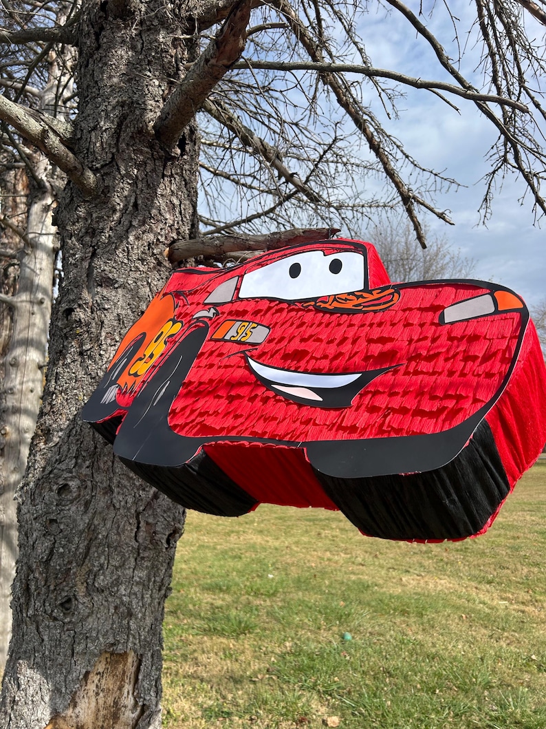 Lightning Mcqueen Piñata: Cars Birthday Party Decor - Etsy