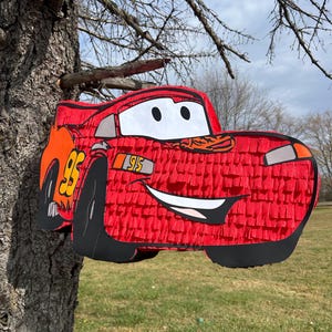 Lightning Mcqueen Piñata: Cars Birthday Party Decor - Etsy