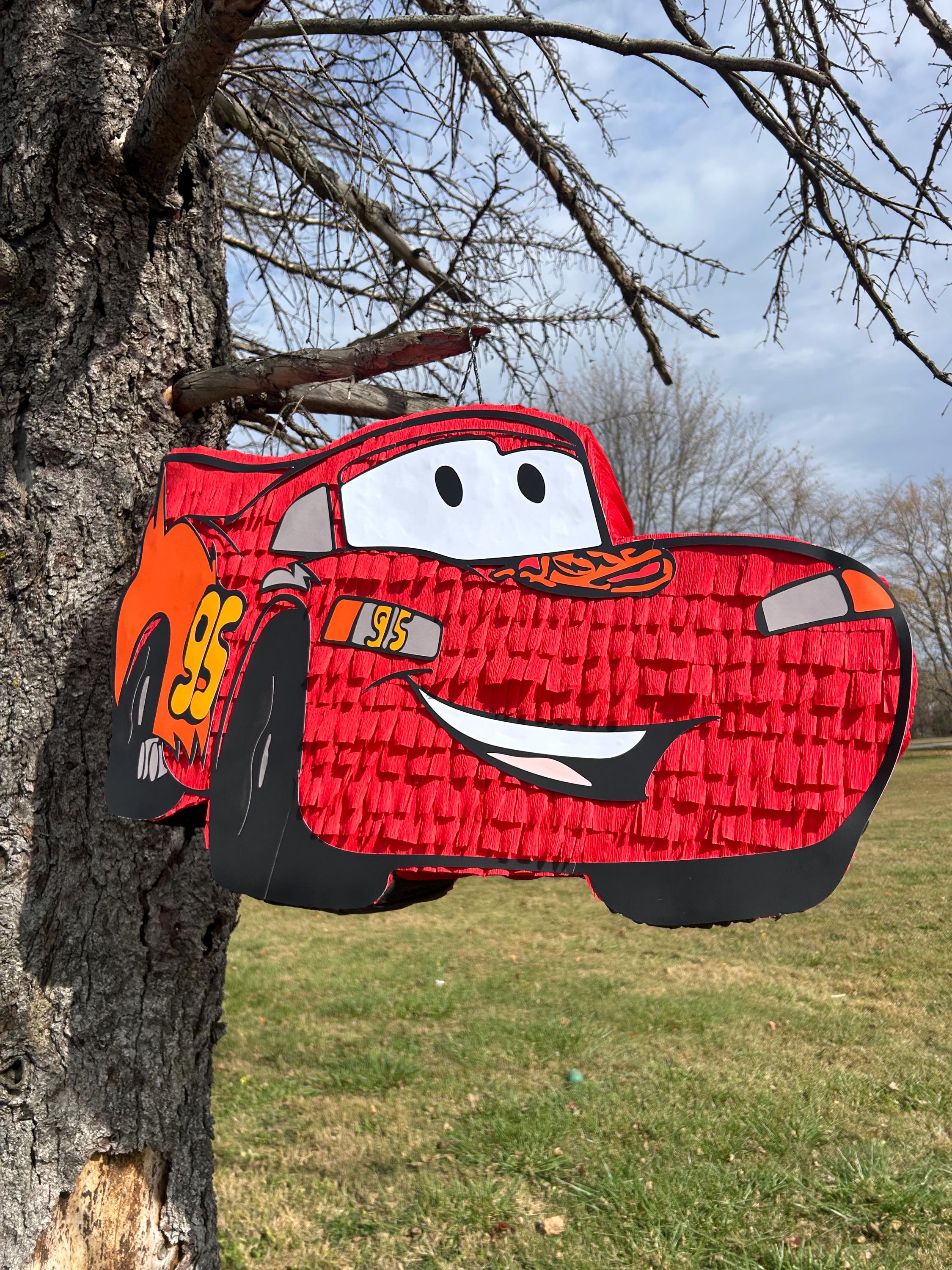 Lightning Mcqueen Piñata: Cars Birthday Party Decor - Etsy