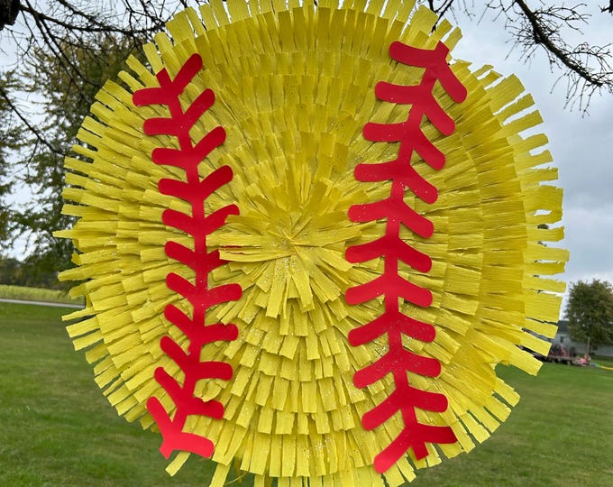 Softball-themed Piñata for Sports Parties and Birthdays - Etsy