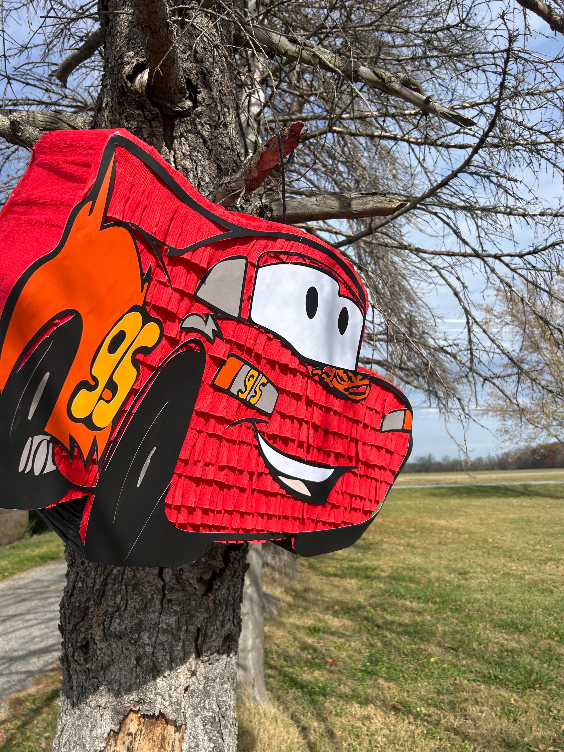 Lightning Mcqueen Piñata: Cars Birthday Party Decor - Etsy