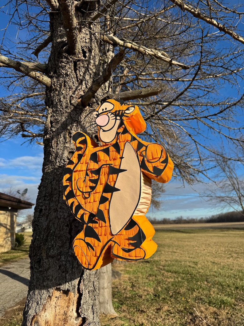 Handmade Tigger Piñata | Winnie the Pooh Birthday Party Decoration - Etsy