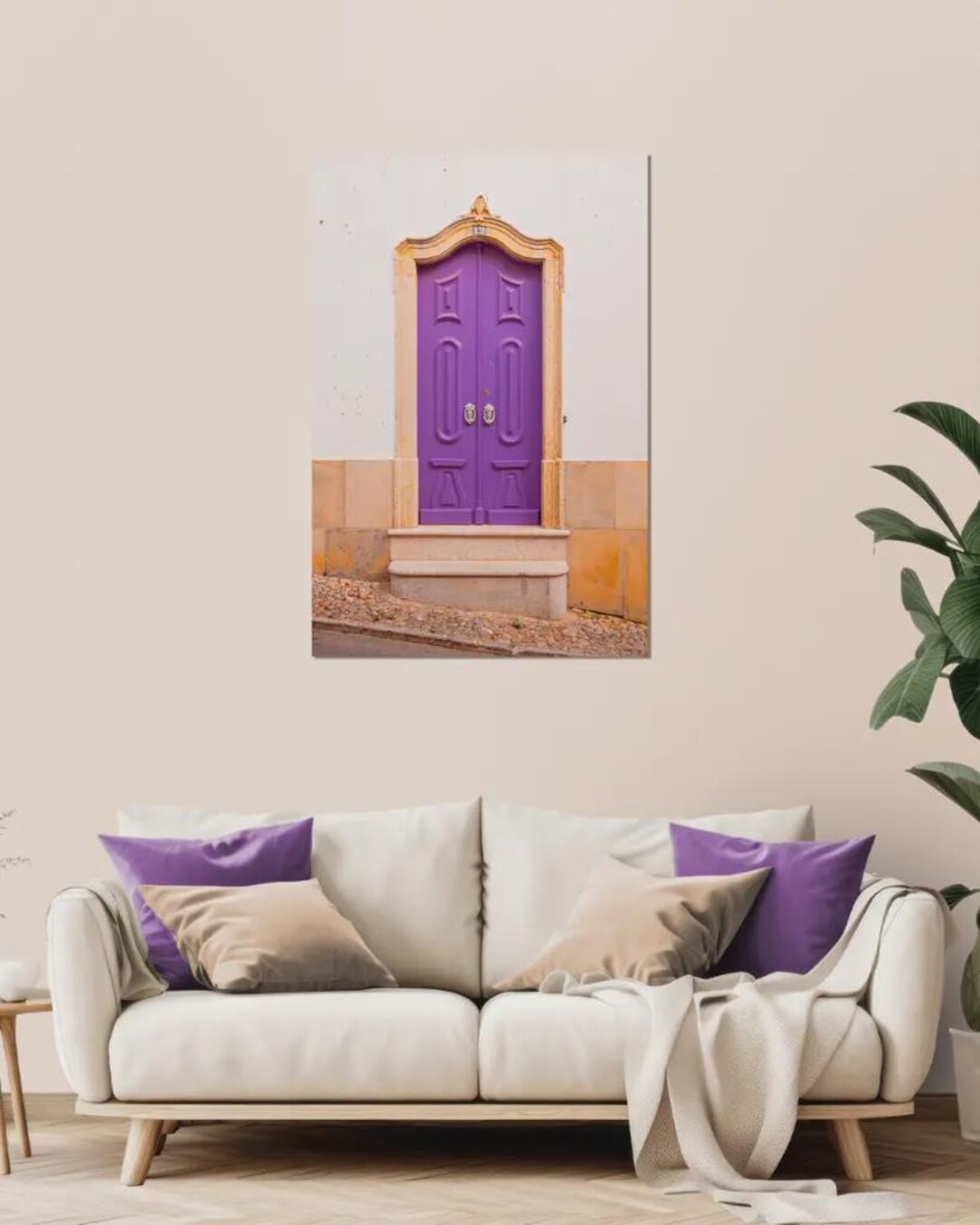 Purple Door in Portugal - Art Print - Etsy
