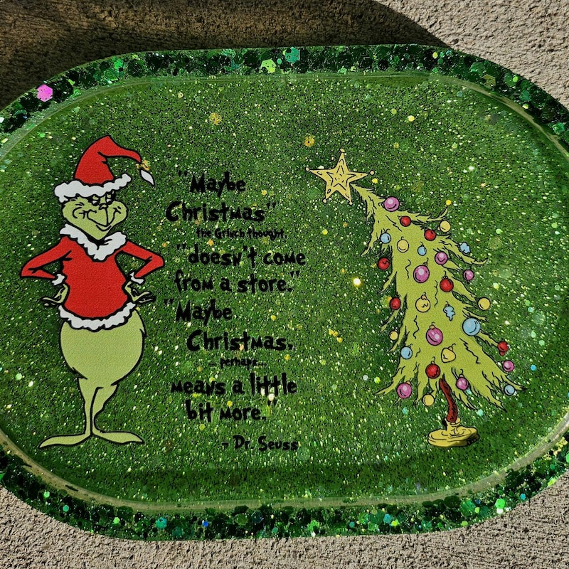 Grinch Candy Dish - Etsy