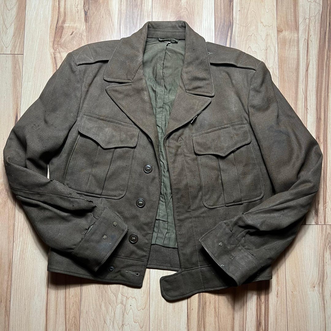 VINTAGE Vietnam Era Ike Jacket Wool Military 36R Standard Issue - Etsy