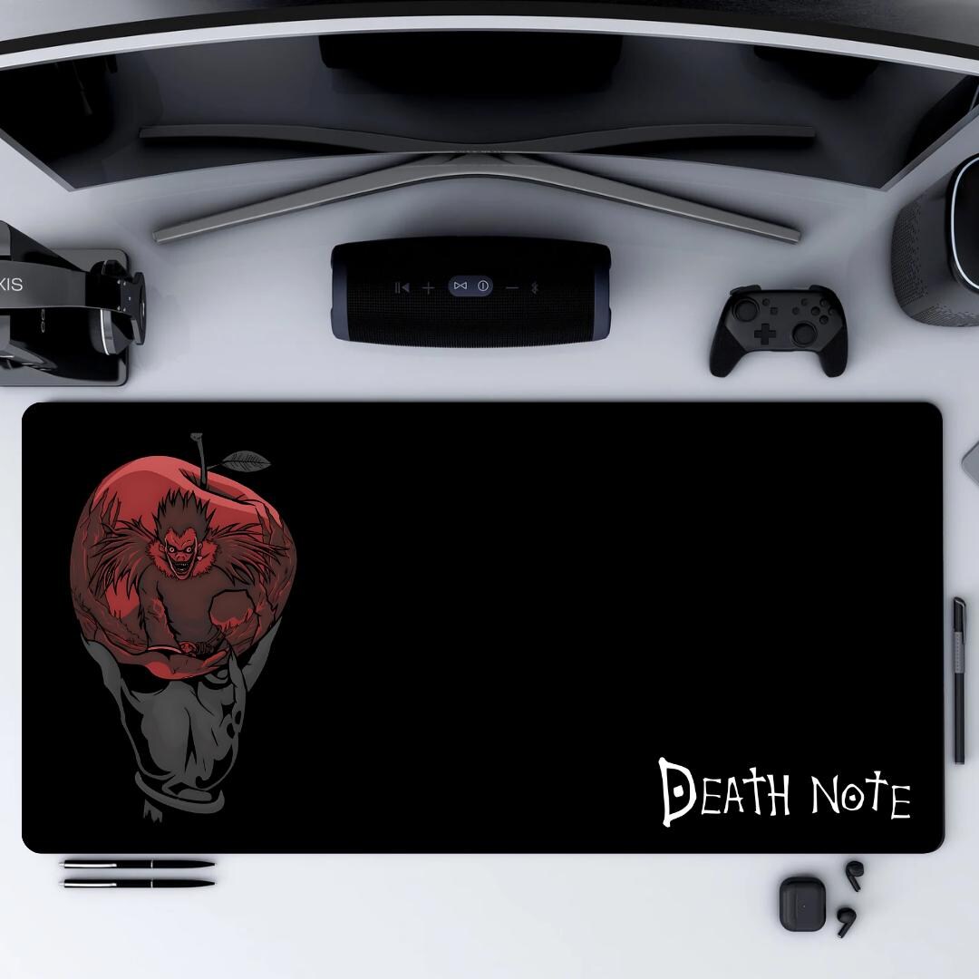 Death Note Gaming Mouse Pad Dark Anime Lovers Gift Death Note Mousepad ...