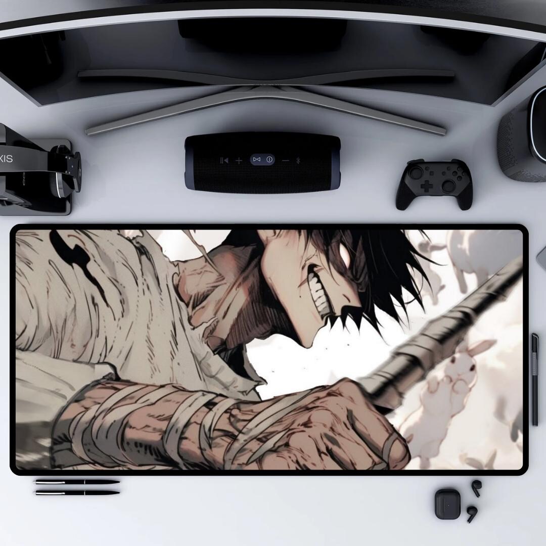 Toji Fushiguro Desk Mat Gamer Mouse Pad Jujutsu Kaisen Desk Mat Gift ...