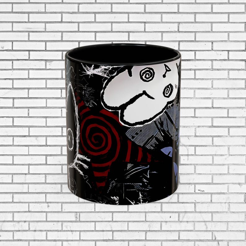 Punk Grunge Cat Mug Edgy Alt Ceramic Coffee Cup With Dark Aesthetic Mug ...