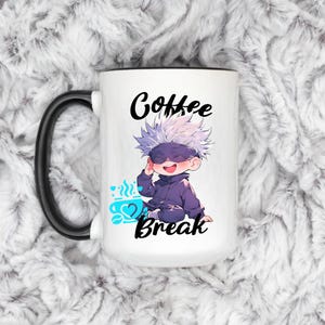 Gojo Mug Coffee Break Mug Anime Lovers Gift Jujutsu Kaisen Mug Chibi ...