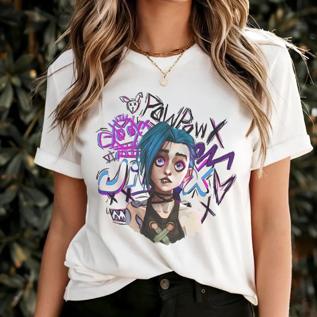 Jinx Rebel Shirt Gift for Gamers Punk Anime Shirt Game Design Series ...