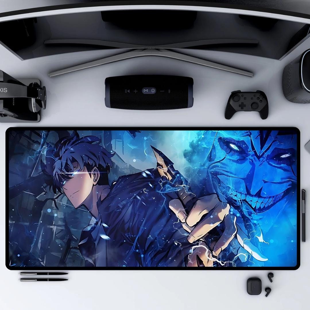 Solo Leveling Desk Mat Gaming Mousepad Anime Desk Mat Gift for Anime ...