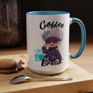 Gojo Mug Coffee Break Mug Anime Lovers Gift Jujutsu Kaisen Mug Chibi ...
