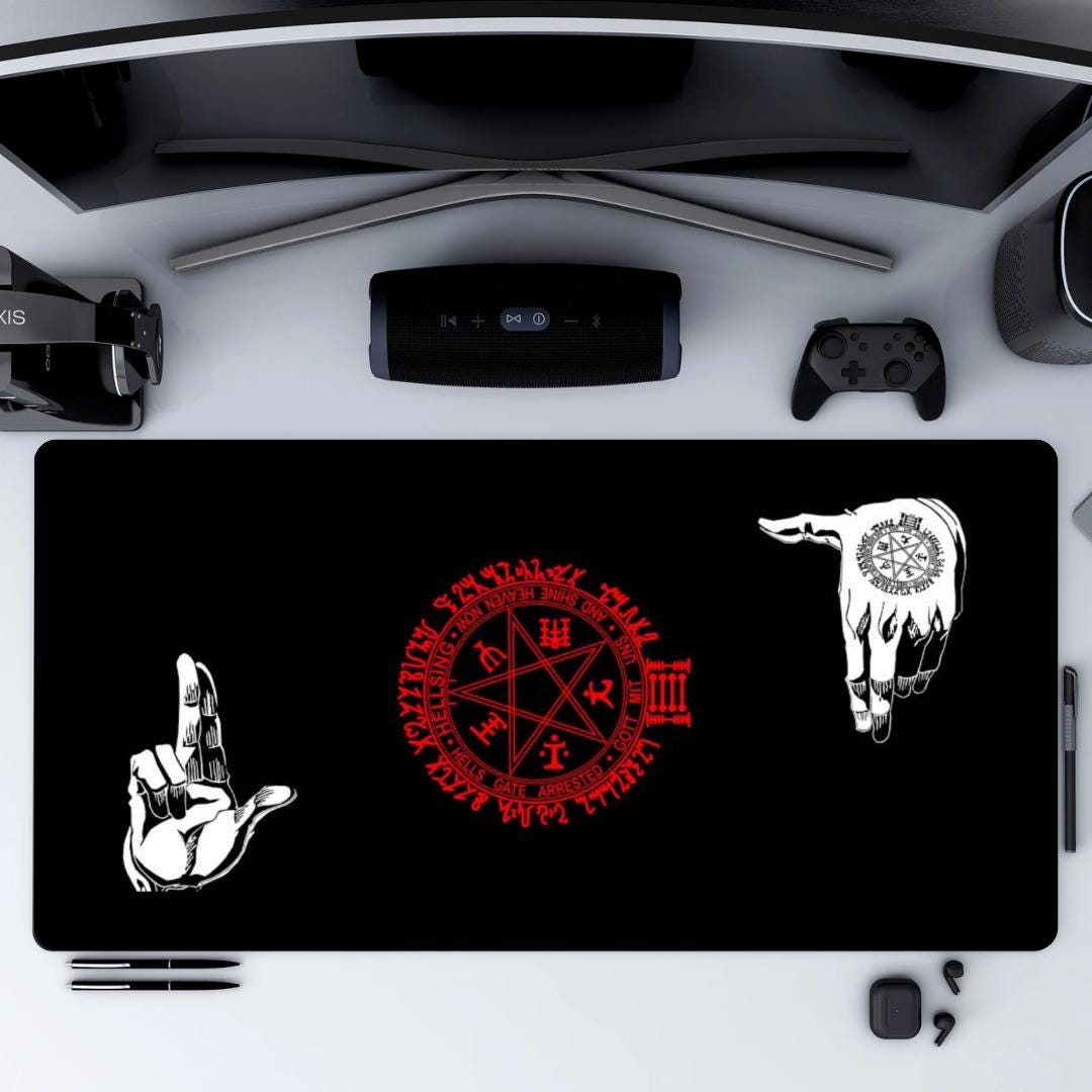 Hellsing Desk Mat Dark Anime Lover Gift Allucard Mousepad Anime Geek ...