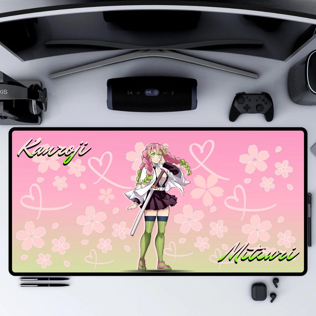 Kanroji Desk Mat Gaming Demon Slayer Mouse Pad Anime Lover Gift Demon ...