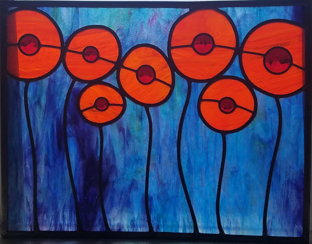 Family Stained Glass Pattern - Etsy