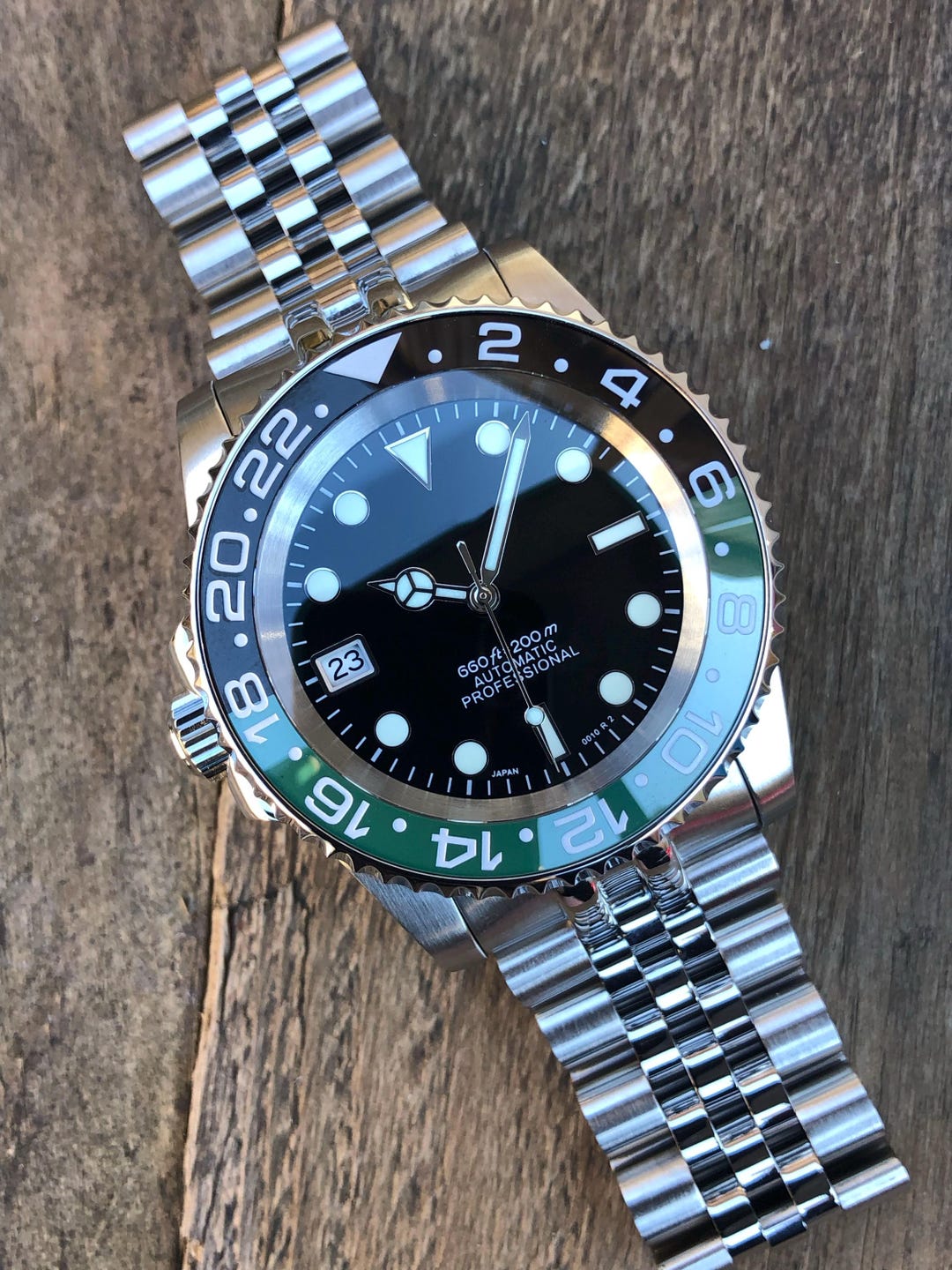 PREMIUM CUSTOM SUBMOD *modded NH35A Movement* Crown at 9 O’clock ...