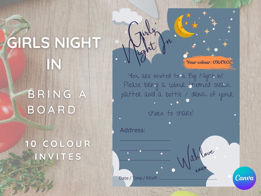 Editable Board Party Invite/personalised Bring a Board Invite/girls ...