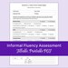 Informal Fluency Assessment for Speech Therapy | Editable, Fillable ...
