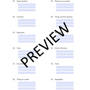 Divergent Naming Worksheet for Aphasia Speech Therapy | Fillable ...