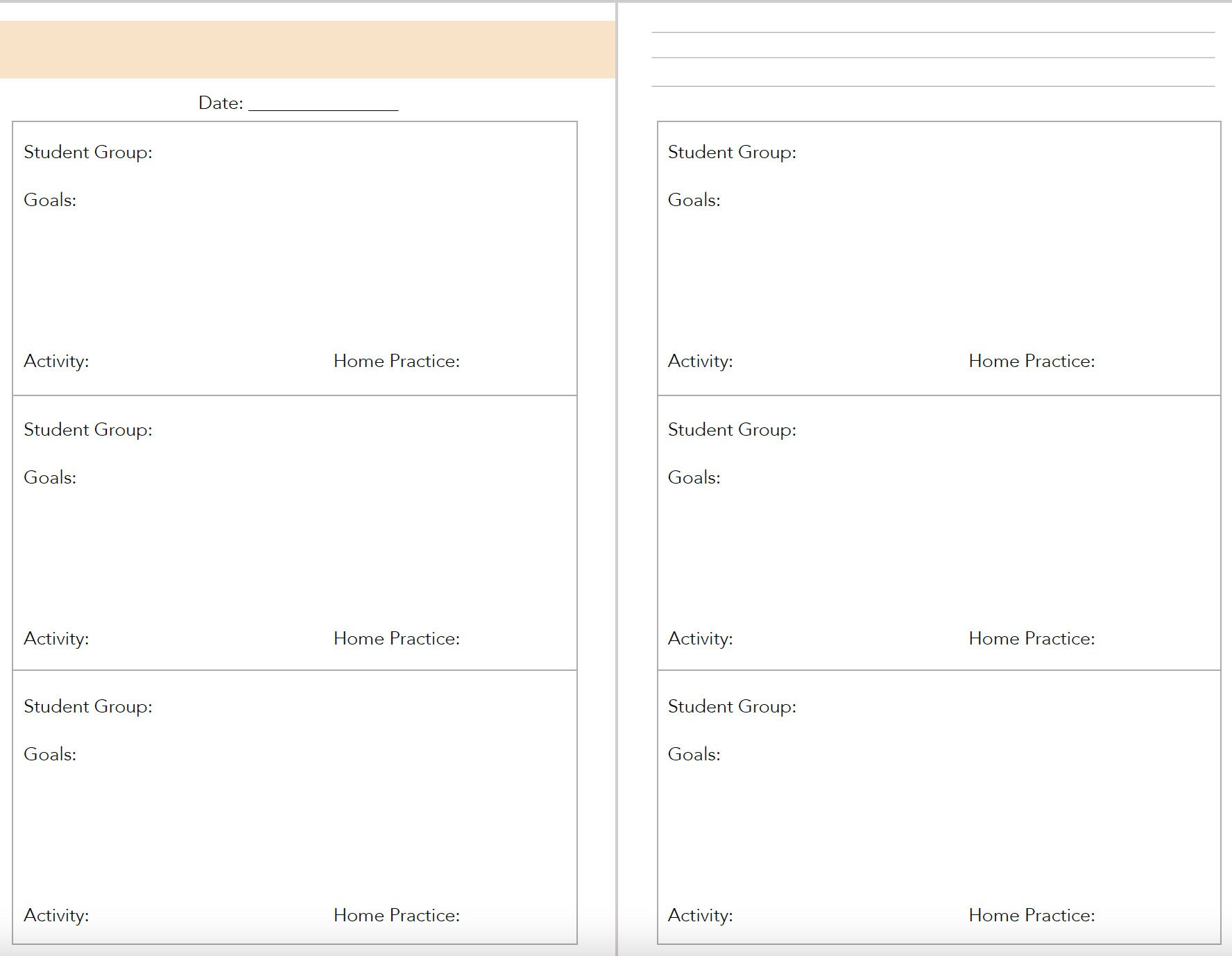 Mini Therapy Planner Pages for Speech Therapy - Etsy