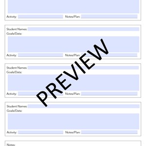 Group Therapy Session Planner | Fillable, Printable PDF for Slps, Ots ...
